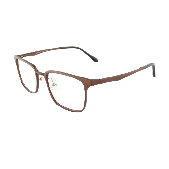 Rectangle Brown Eyeglasses