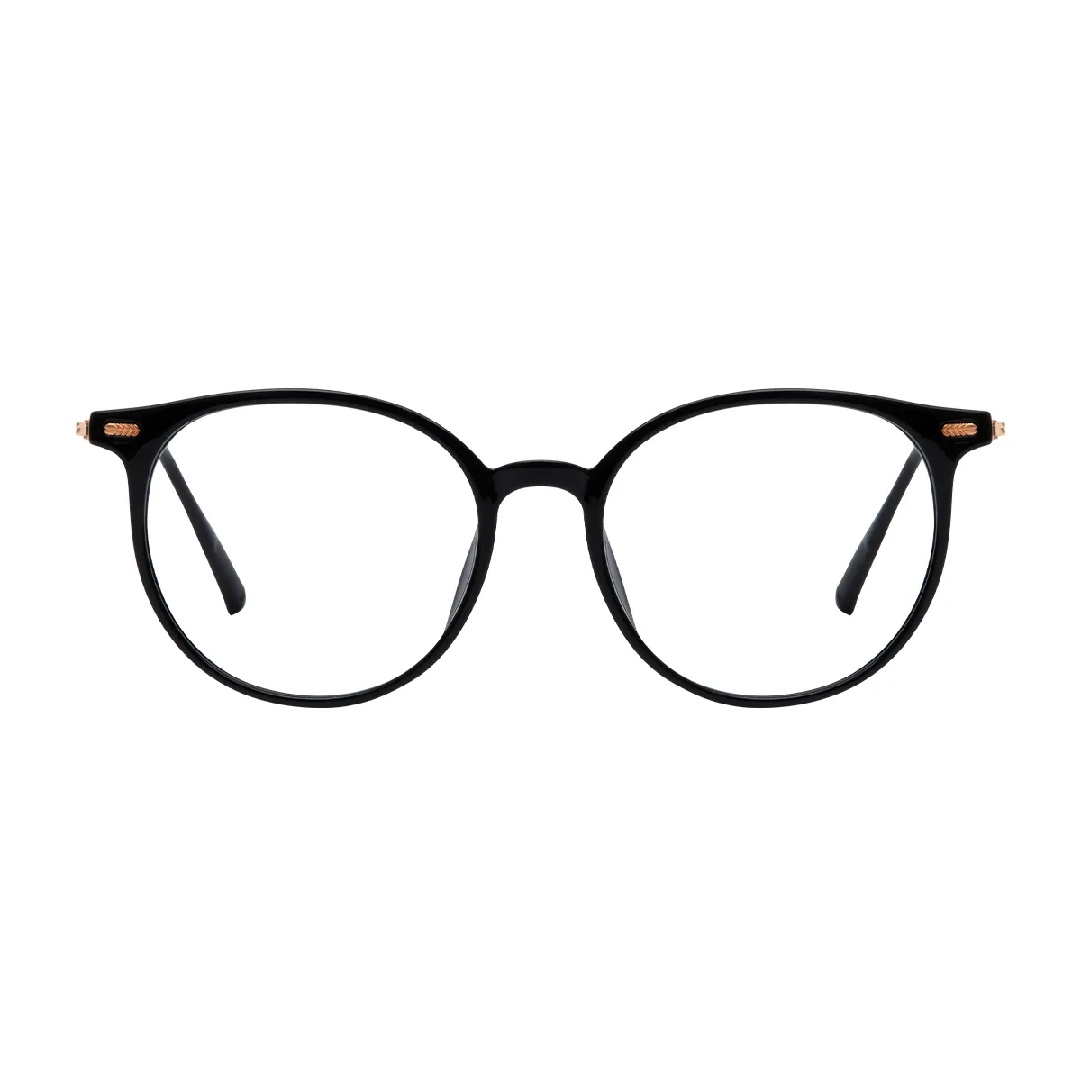 Round Black Eyeglasses