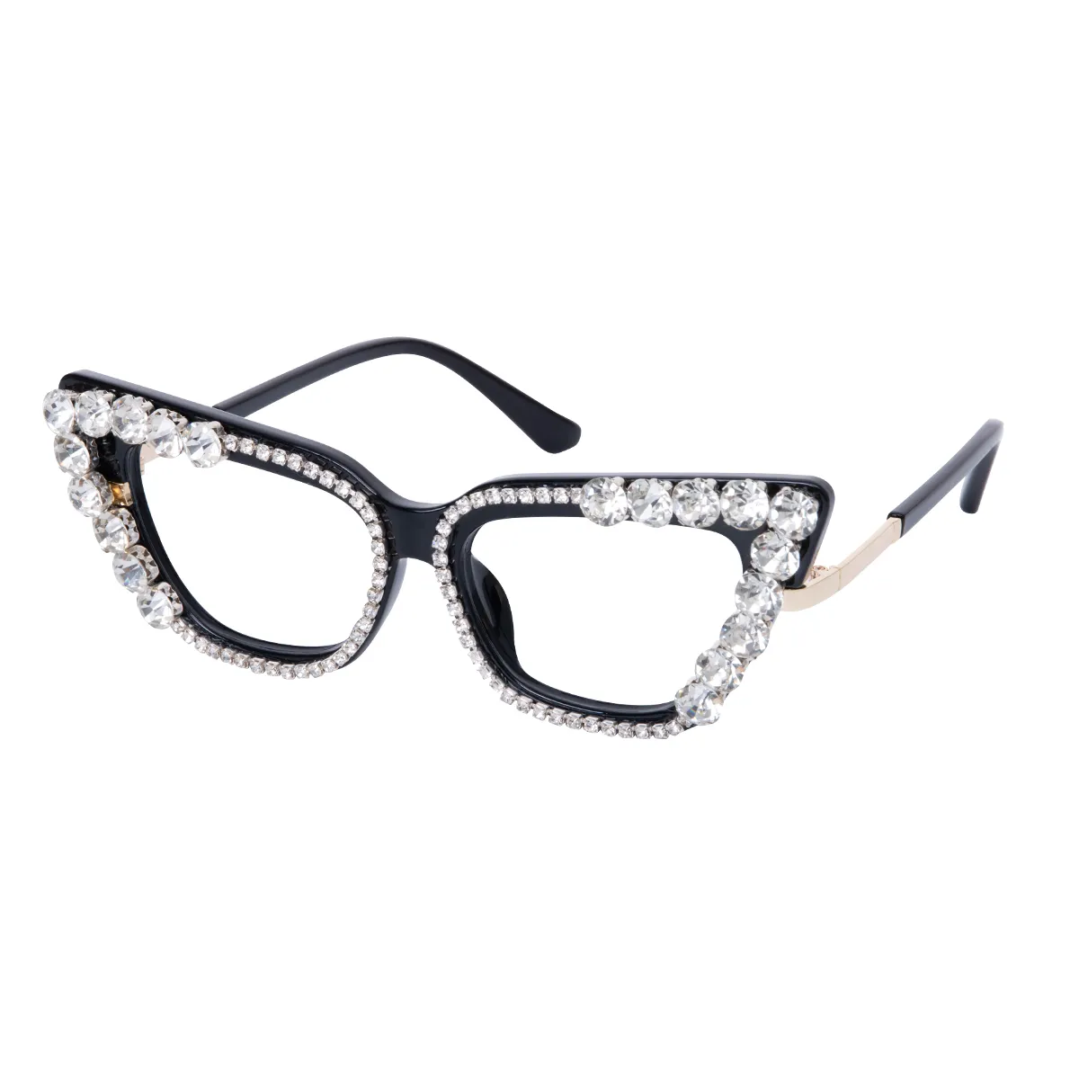 Vespera Cat Eye Black Glasses For Women Efe