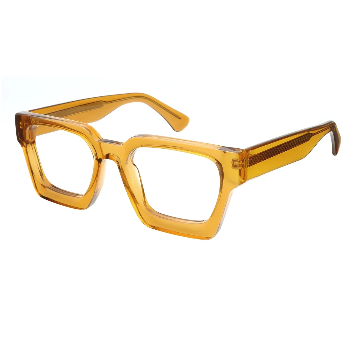 Granada Square Orange Glasses For Men And Women Efe
