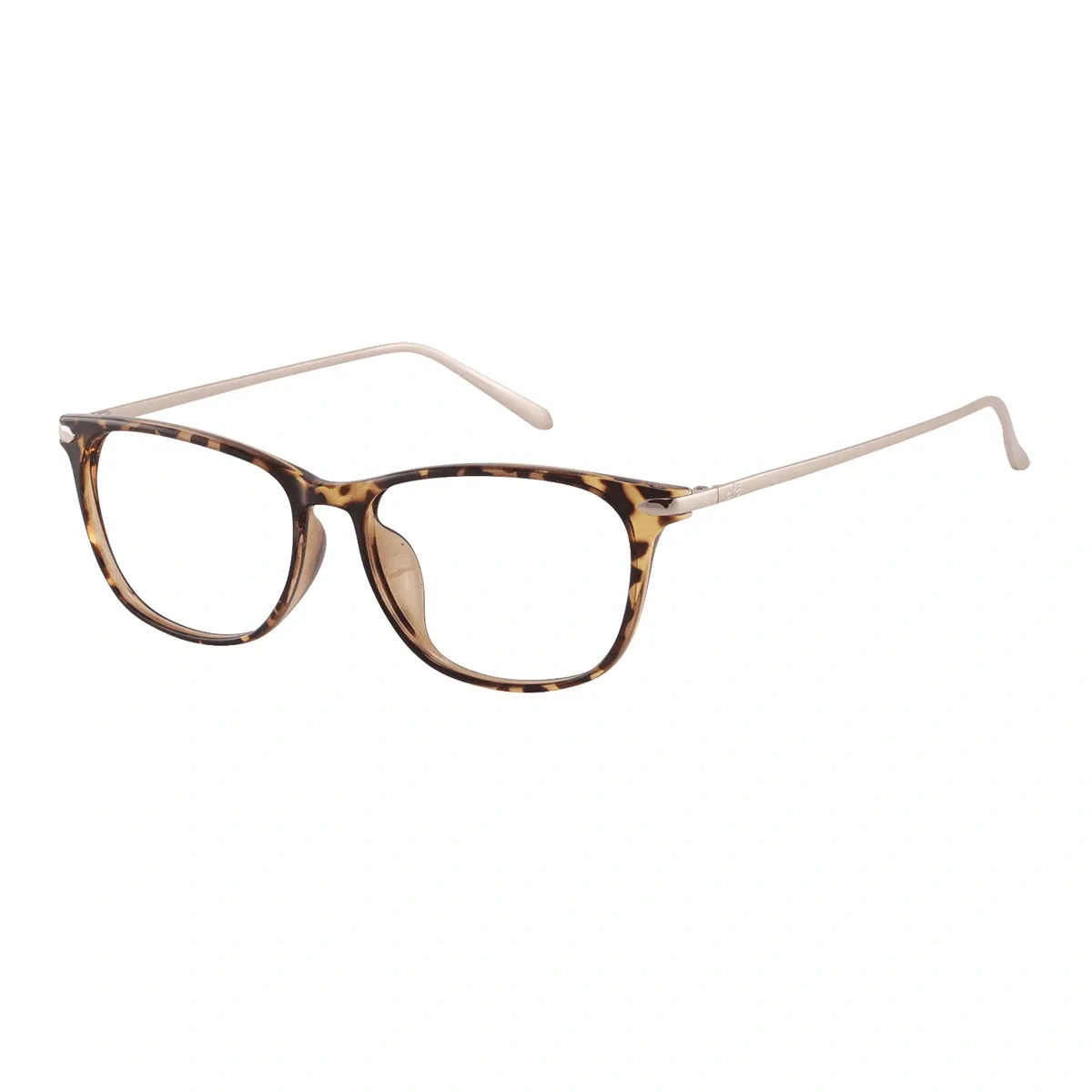 Linsey Square Tortoiseshell Gold Glasses For Women Efe